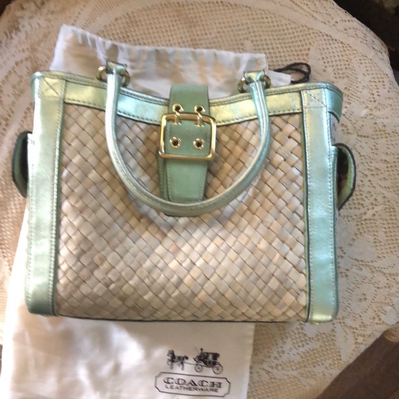 Coach | Bags | Coach Straw Handbag | Poshmark